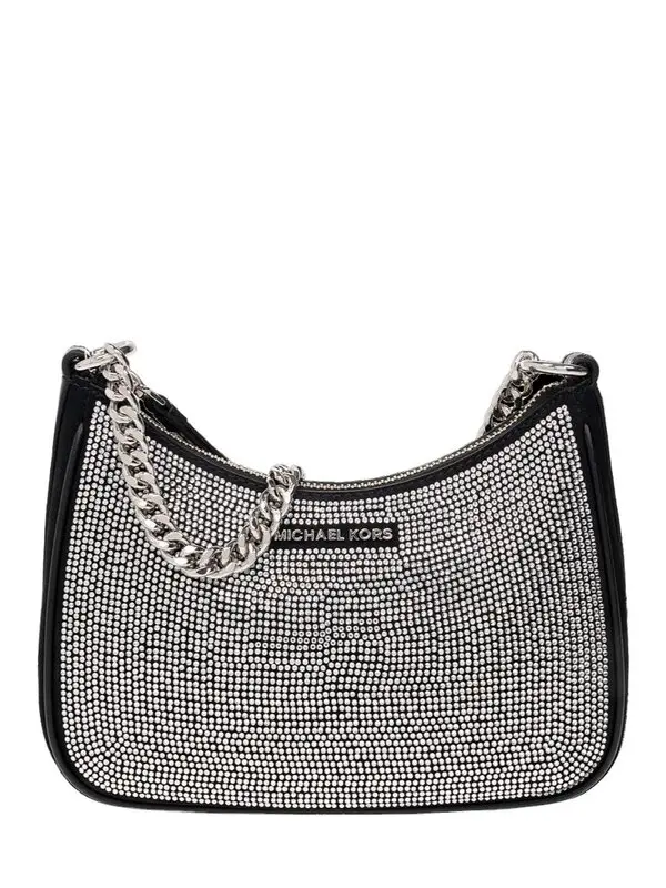 Michael Kors Embellished Chain Shoulder Bag - Black
