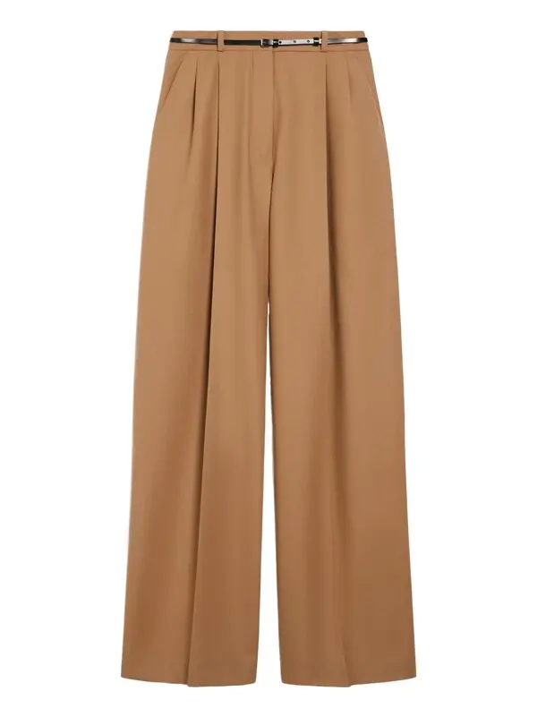 Sportmax Belted Wide Leg Pants - Cake