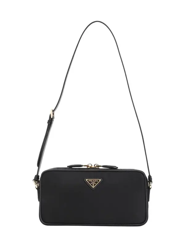 Prada Logo Shoulder Bag - Black