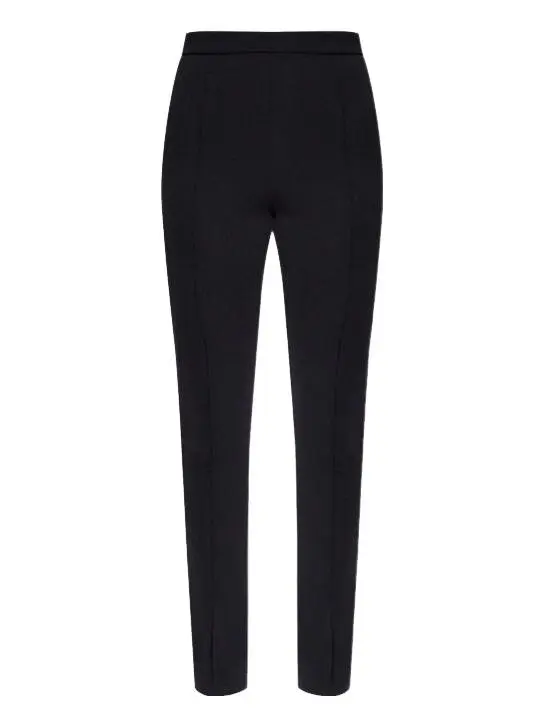 Moncler Pleated Slim-fit Trousers - Black