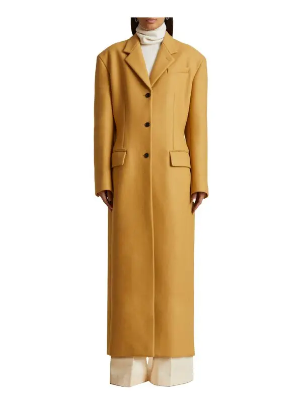 Khaite The Bontin Single-breasted Coat - Brown