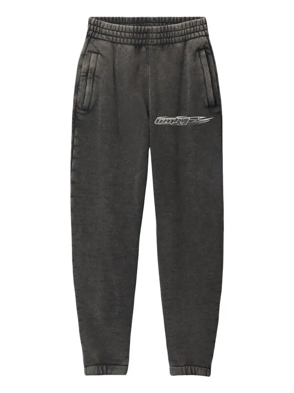 Alexander Wang Flame Logo Sweatpants - Washed Grey