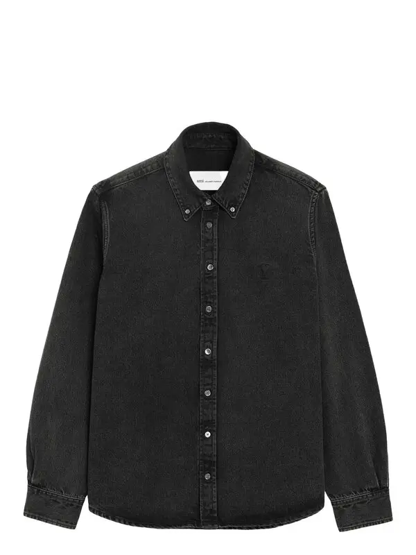 Ami De Coeur Denim Shirt - Grey