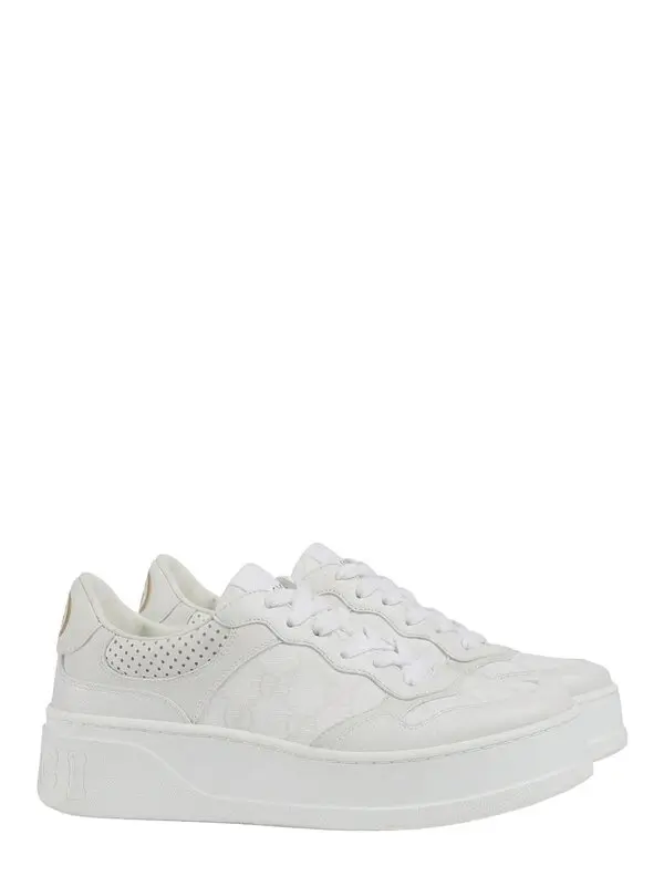 Gucci Panelled Low-top Sneakers - White