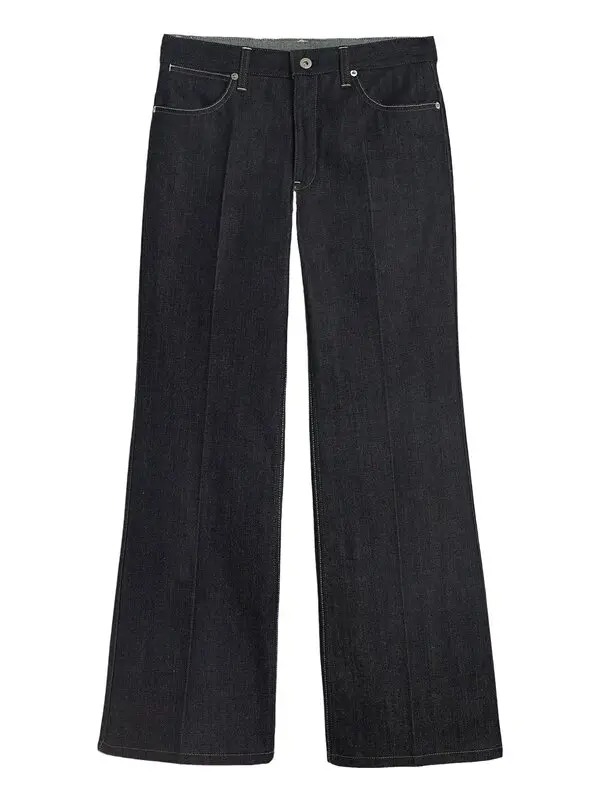 JIL SANDER Flared Bell-bottom Jeans - Smart Blue