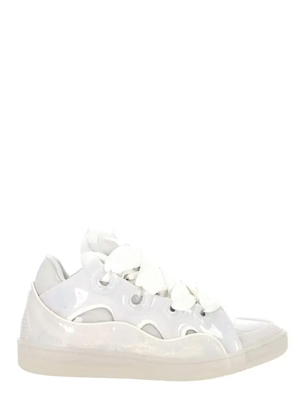 LANVIN Curb Lace-up Sneakers - White