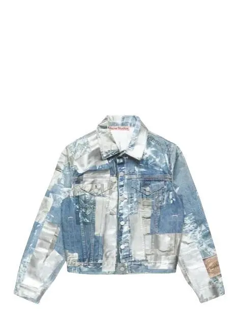 Acne Studios Patchwork Denim Jacket - Blue