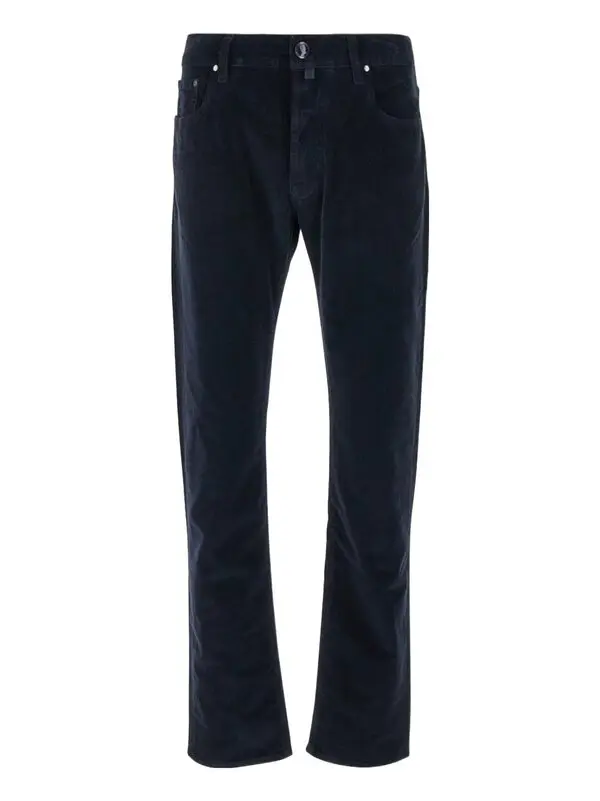 Jacob Cohen Belt-loop Corduroy Jeans - Black