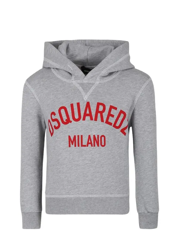 Dsquared2 Long Sleeve Hooded Hoodie - Gray