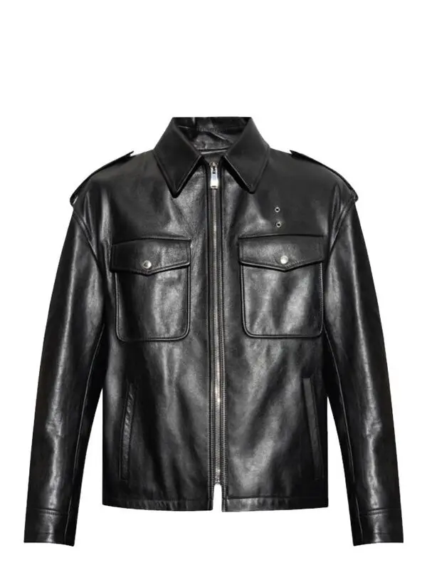 Alexander McQueen Long Sleeved Zip-up Jacket - Black