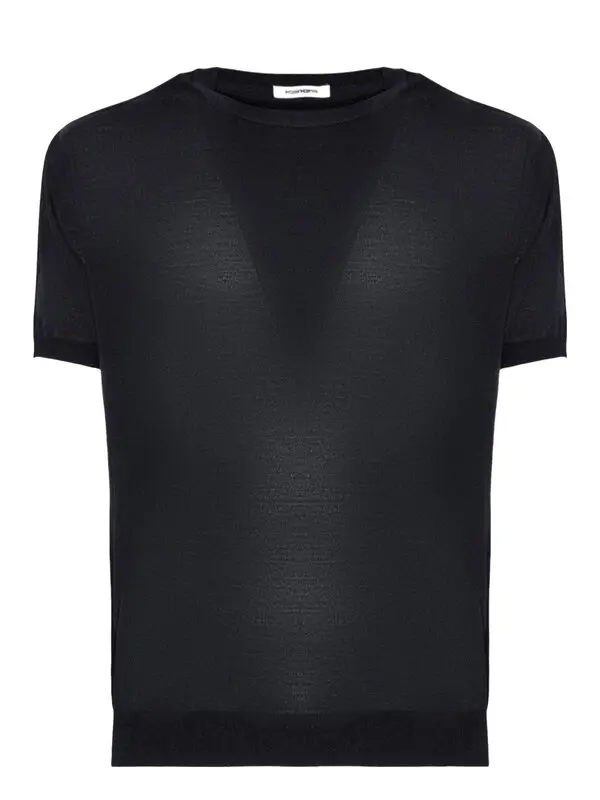 KANGRA Crewneck Short Sleeve Knitwear - Dark
