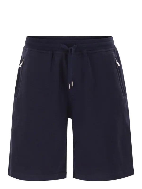 Brunello Cucinelli Drawstring Shorts With Zip Pockets - Black