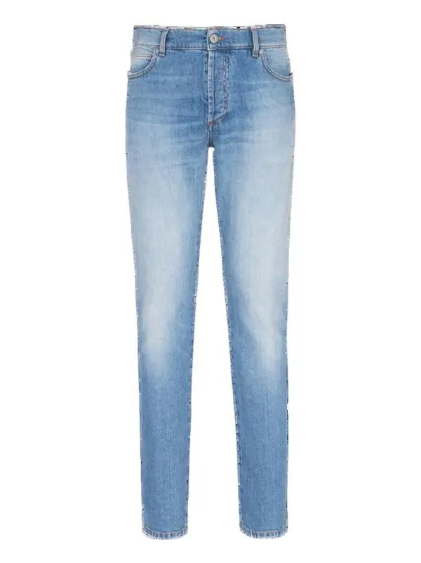 Balmain High-waist Slim-fit Jeans - Blue