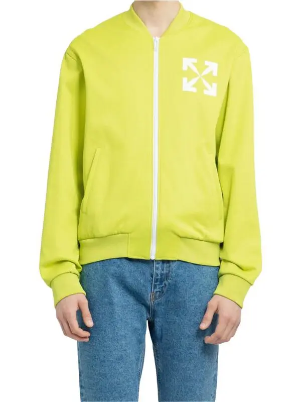 Off-White Arrow Print Track Jacket - Yellow
