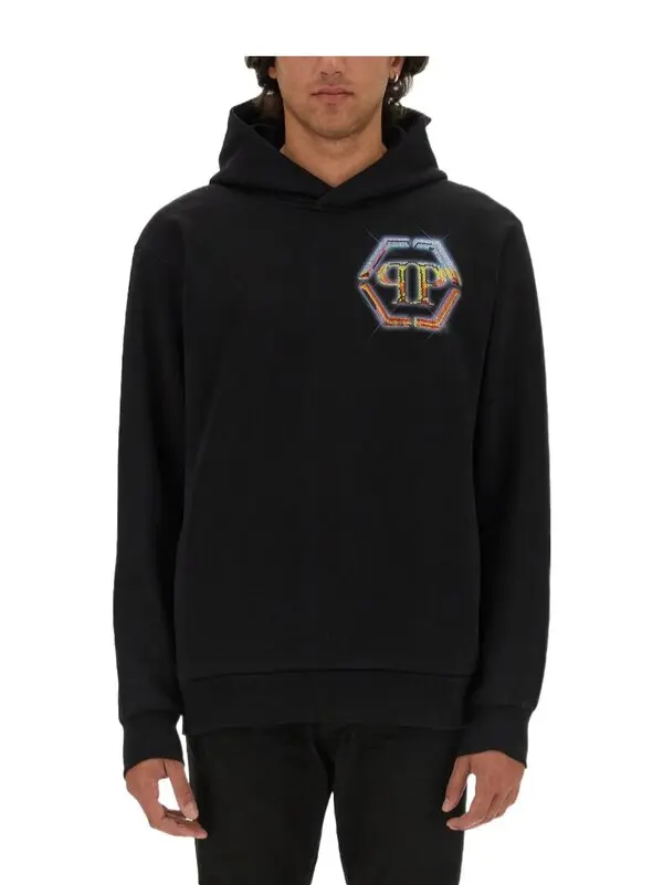 Philipp Plein Hexagon Hoodie - Black