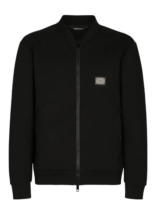 Dolce & Gabbana Logo Plaque Technical Jacket - Black
