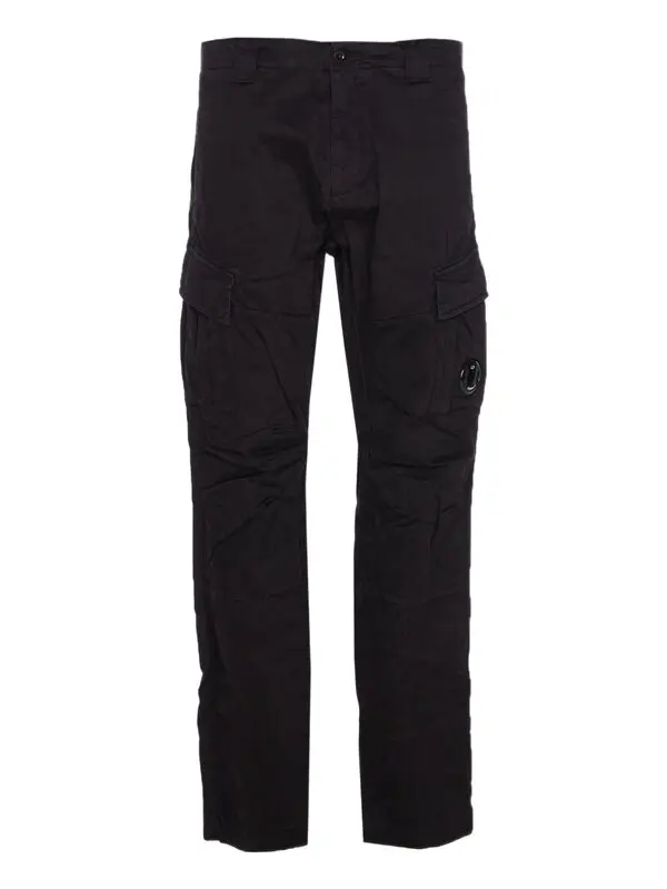 C.P. COMPANY Stretch Sateen Ergonomic Cargo Pants - Black