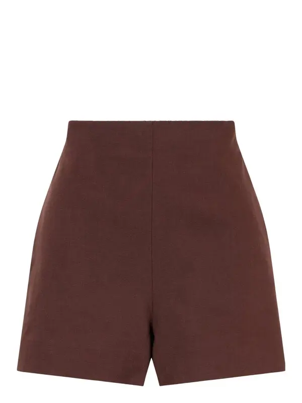 Tove Poplin Shorts - Red