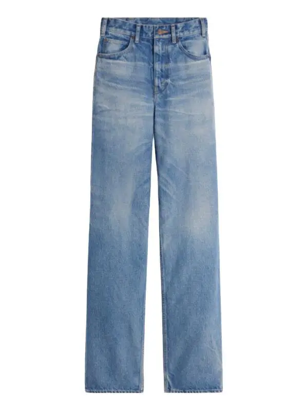 Celine Kitty Jeans In Pismo Wash Denim - No