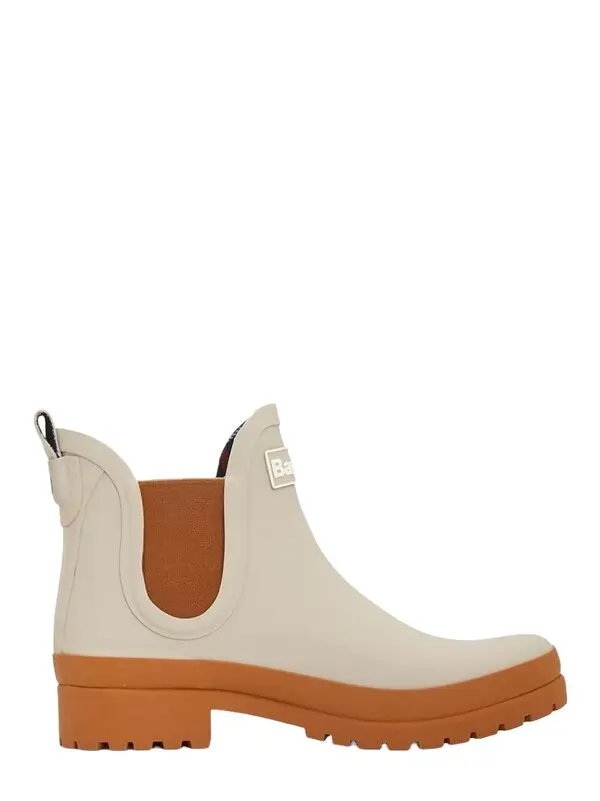 Barbour Round Toe Chelsea Boots - Light Sand/off-white
