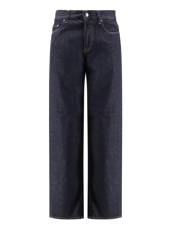 TOTEME Straight-leg Jeans With Logo Patch - No