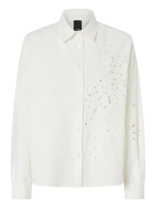 Pinko Embellished Shirt - White