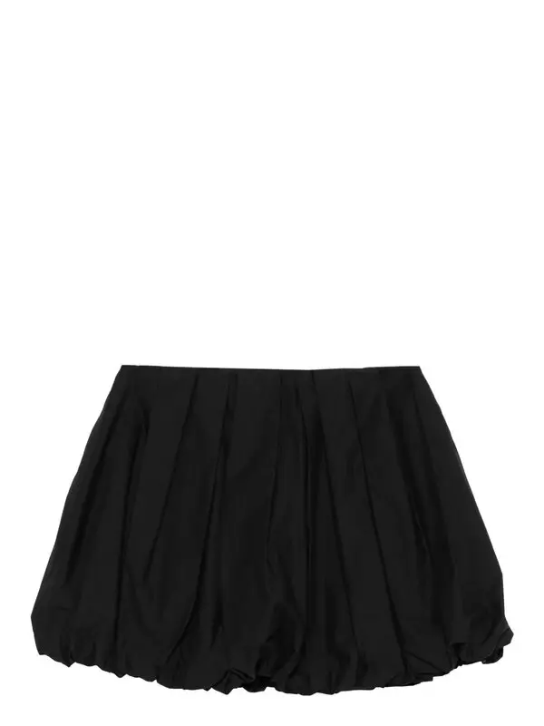Pinko Pleated Poplin Mini Balloon Skirt - Black