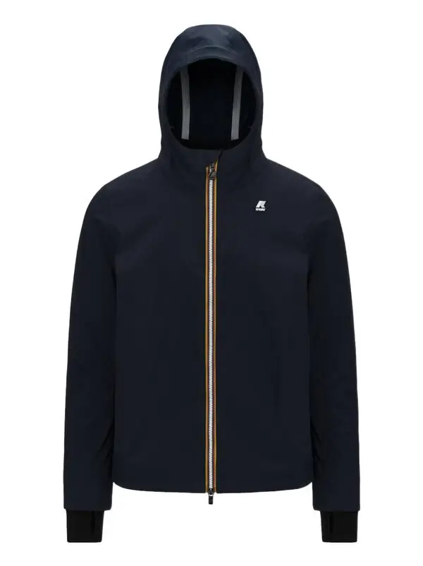 K-WAY Hooded Long Sleeve Casual Jacket - Black