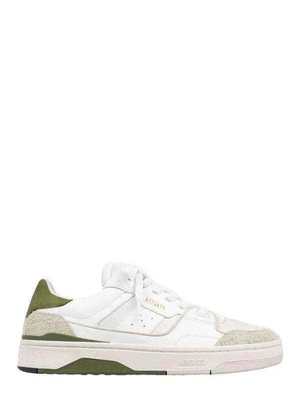 Axel Arigato Clay Panelled Low-top Sneakers - Off-white/green