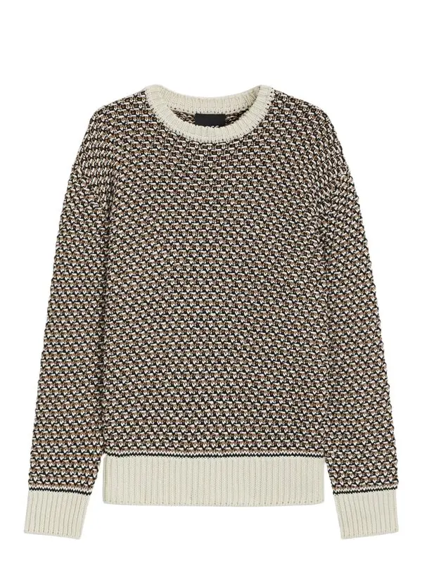 Hugo Boss Round Neck Long Sleeve Sweater - White