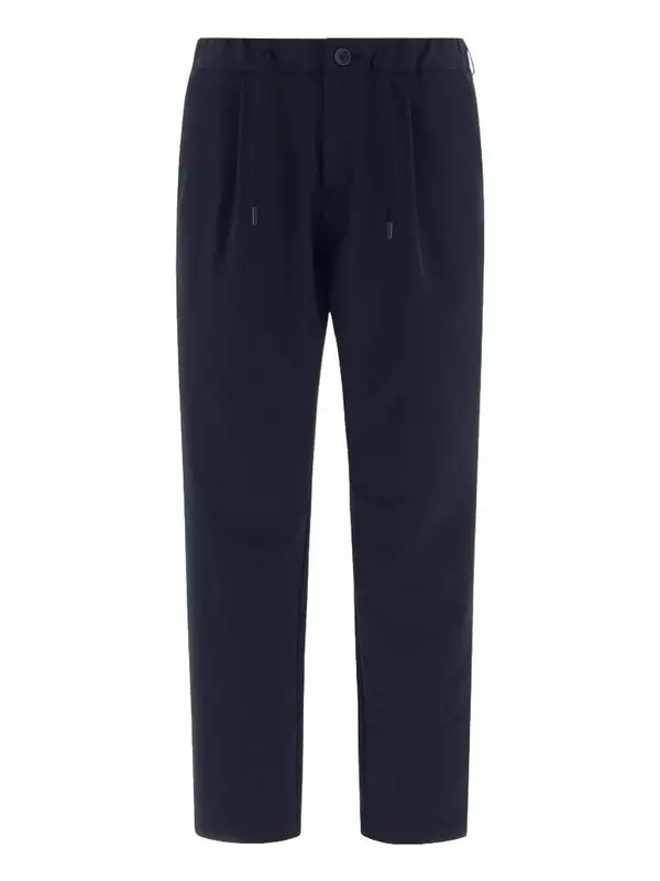 Herno Tapered Leg Drawstring Trousers - Black