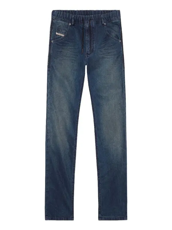 DIESEL® Drawstring Straight-leg Jeans - Blue