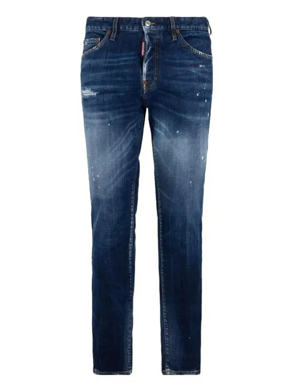 Dsquared2 Teddy Distressed Jeans - Blue