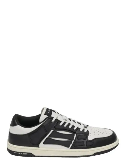 Amiri Skel Panelled Low-top Sneakers - Black, White