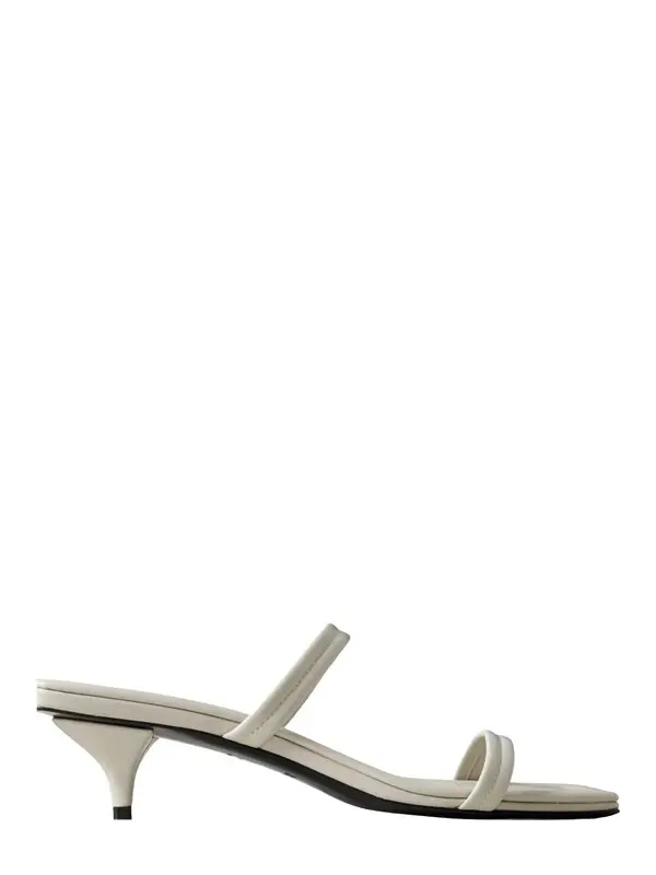 ST. AGNI Leather High-heeled Sandals - Nude