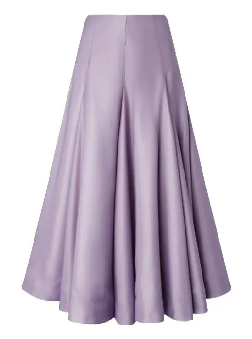 Pinko Pleated Midi Skirt - Purple