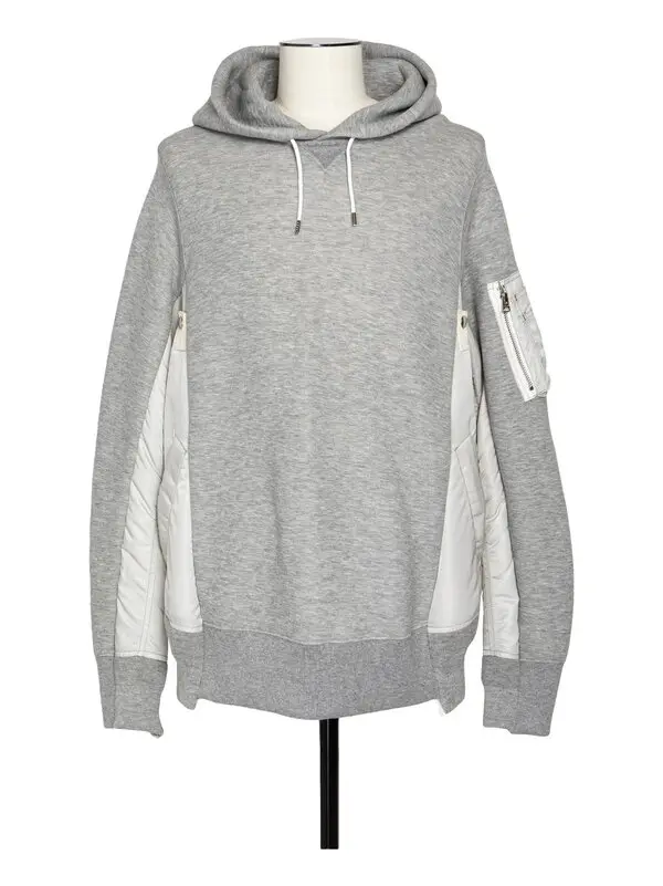 Sacai Panelled Drawstring Hoodie - //