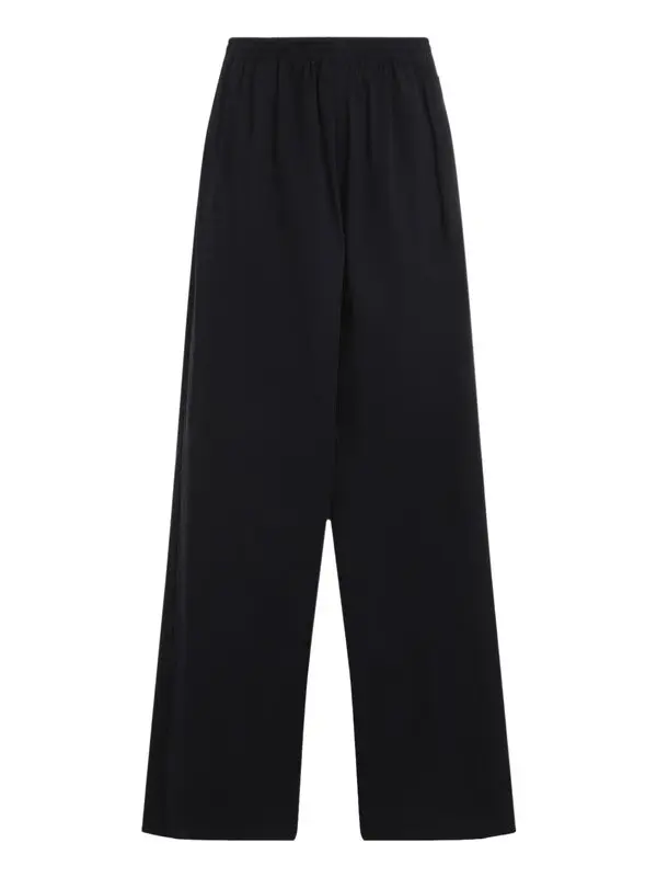 Balenciaga Logo Patch Baggy Pants - Blue