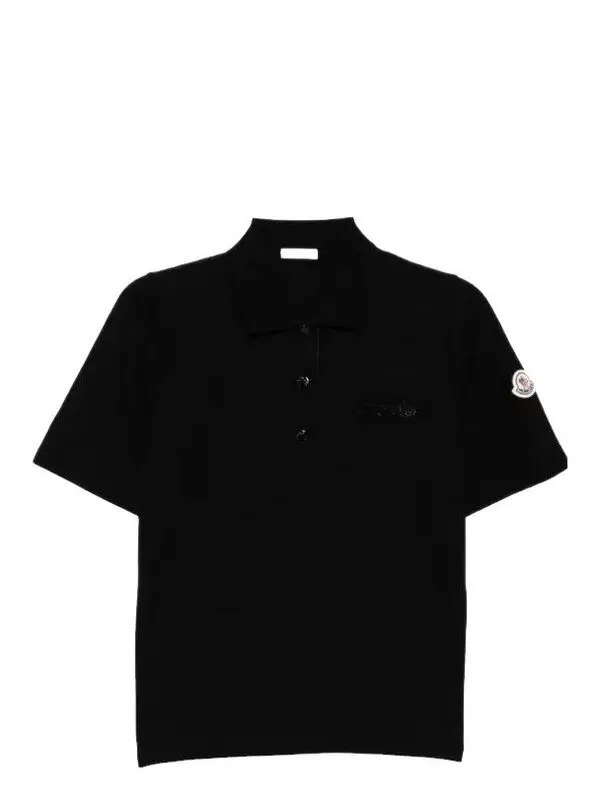 Moncler Logo Embroidered Polo Shirt - No