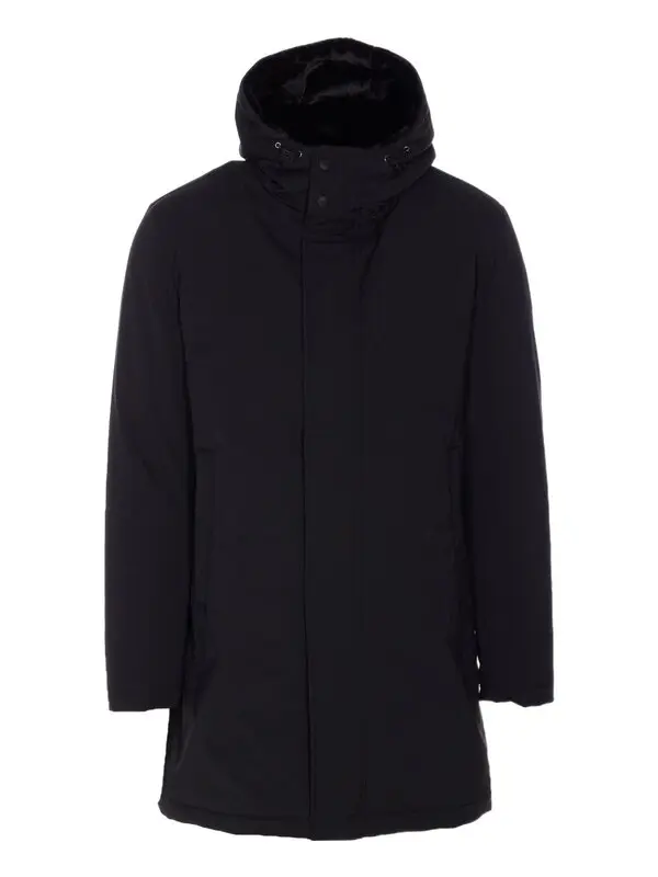 Herno Hooded Padded Coat - Black