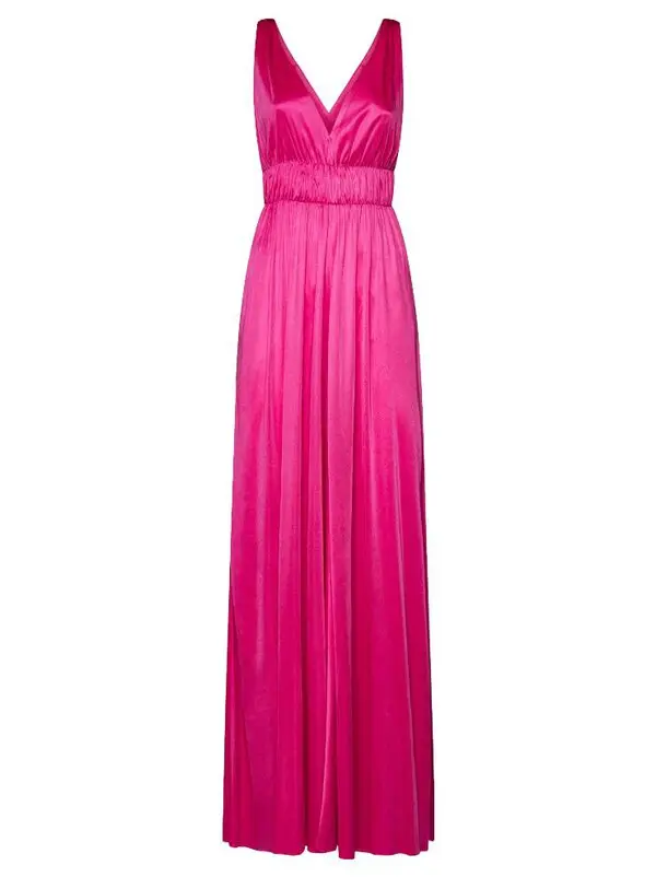 P.a.r.o.s.h V-neck Maxi Dress - Pink