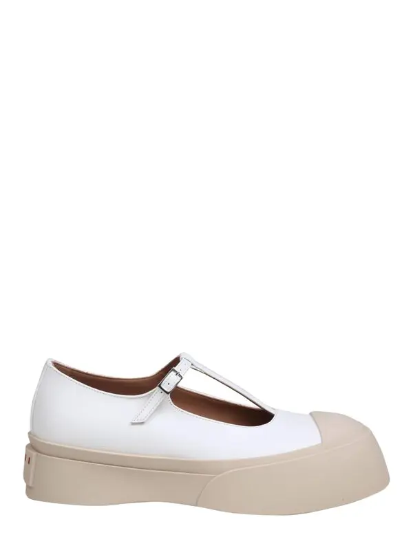 Marni Mary Jane Sneakers - Nude