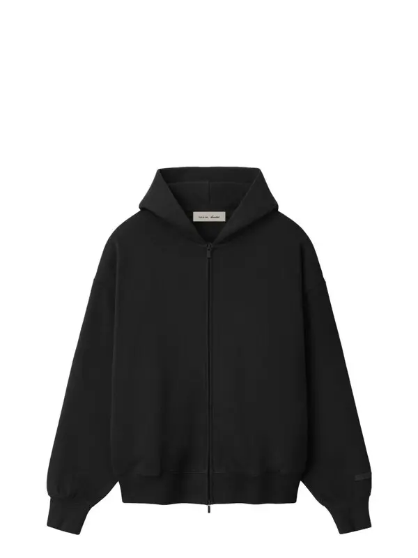 Fear Of God Classic Zip-up Hoodie - Vintage Black And White
