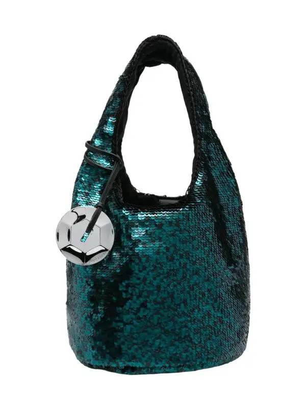 J.W.ANDERSON Sequin Embellished Tote Bag - Racing Green