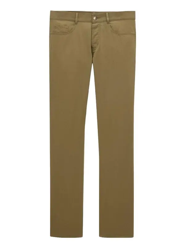Saint Laurent Relaxed Slim Pants - Khaki Green