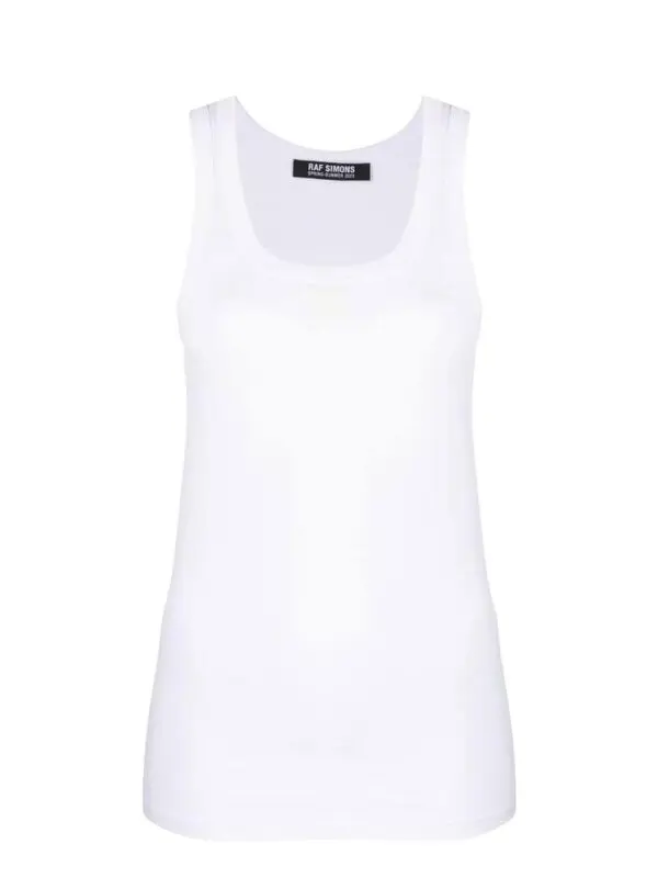 Raf Simons Logo Patch Tank Top - White