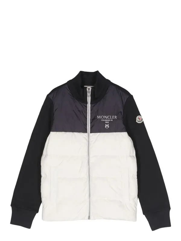 Moncler Logo Long Sleeve Casual Jacket - White
