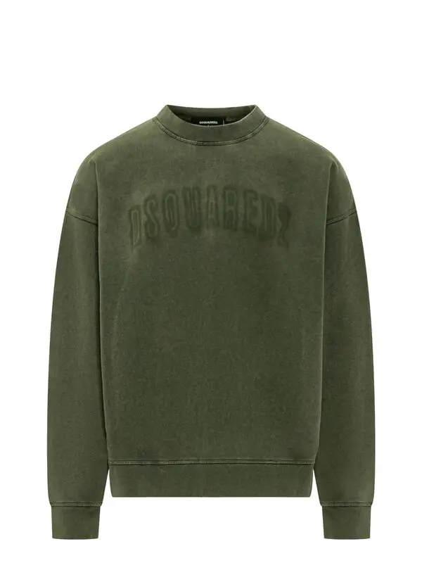 Dsquared2 Loose Fit Crewneck Sweatshirt - Verde