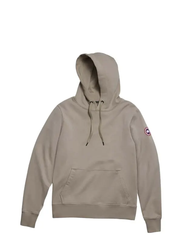 Canada Goose Huron Logo-patch Drawstring Hoodie - Limestone