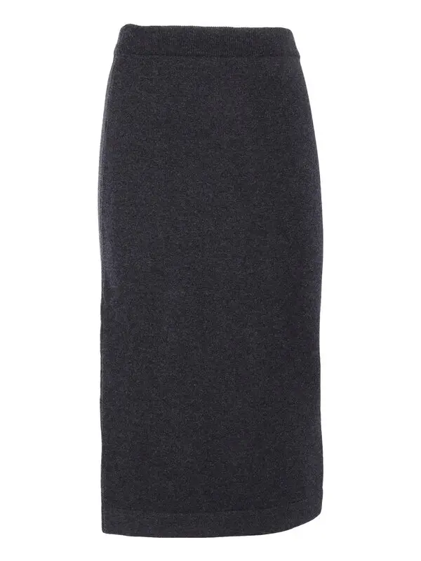 Alberta Ferretti Knitted Skirt - Black